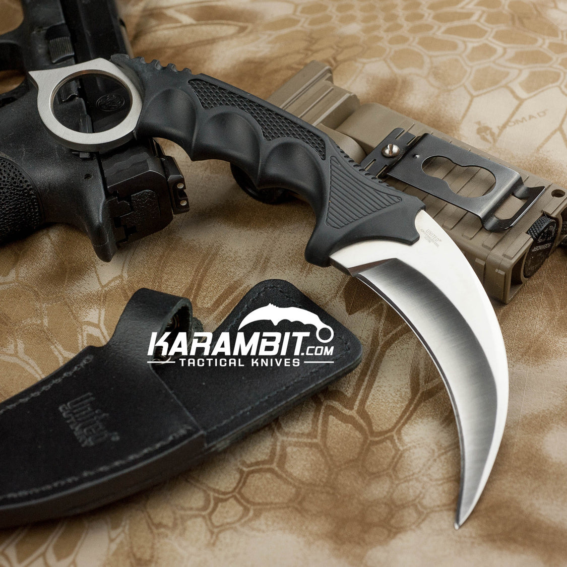 United Cutlery Honshu Silver Karambit w/Boot Sheath